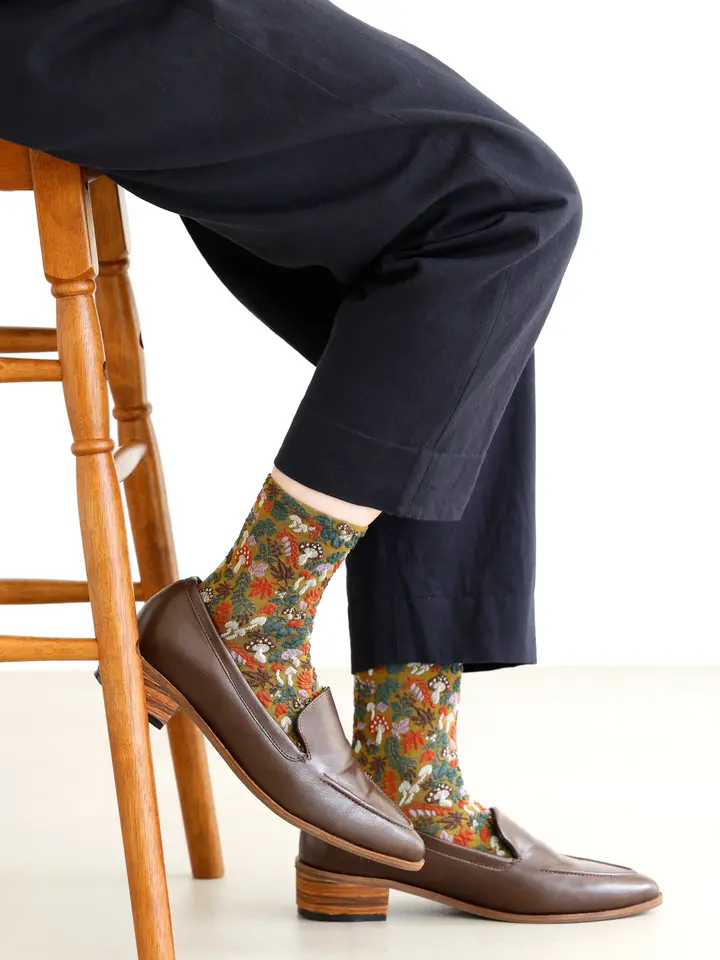 秋の実りフロートショートソックス ( 011133071 ) | 靴下屋公式通販 Tabio オンラインストア