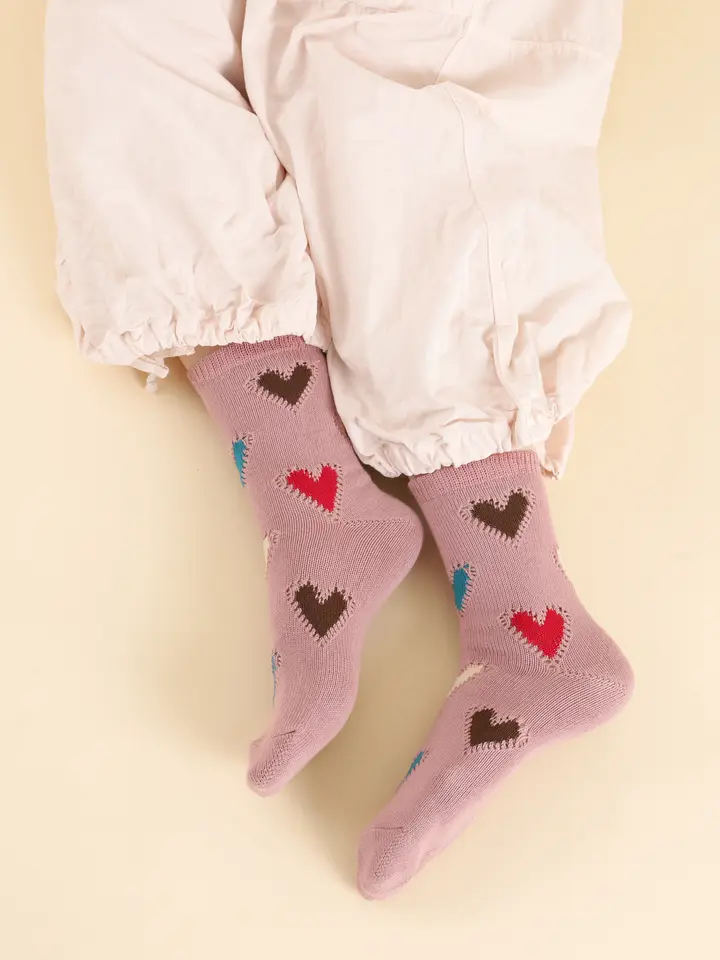 クロシェハートソックス ( 011140609 ) | 靴下屋公式通販 Tabio オンラインストア