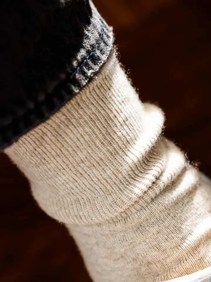 【Tabio MEN】紡毛メリノウールゴム長ショート丈ソックス ( 062131342 ) | 靴下屋公式通販 Tabio オンラインストア